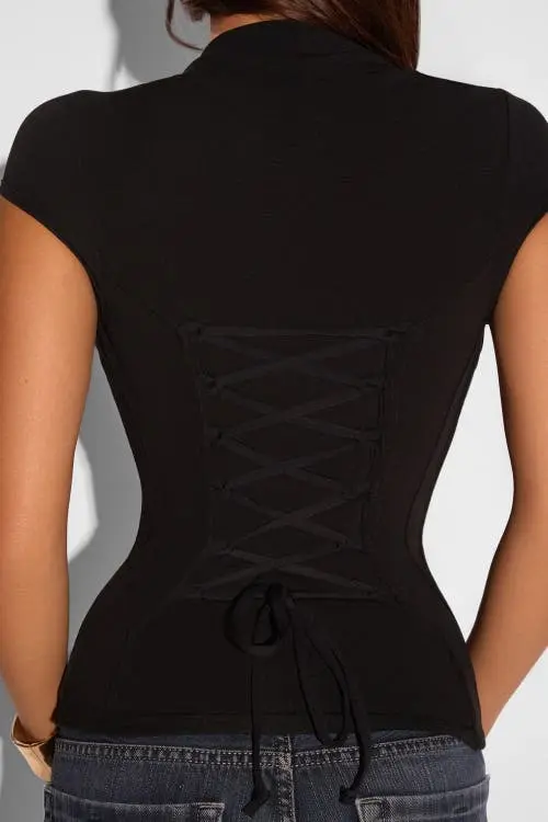TA3 Mega Sculpting Ruched Short Sleeve Top