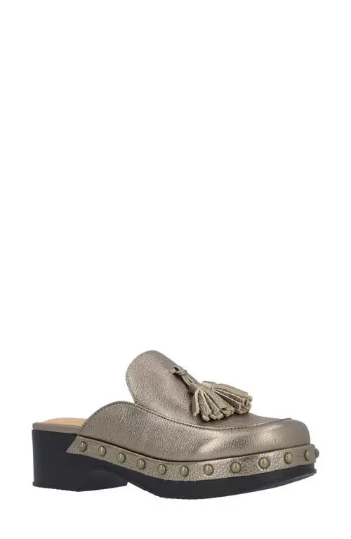 L'AMOUR DES PIEDS Platform Loafer Mule - Hematite