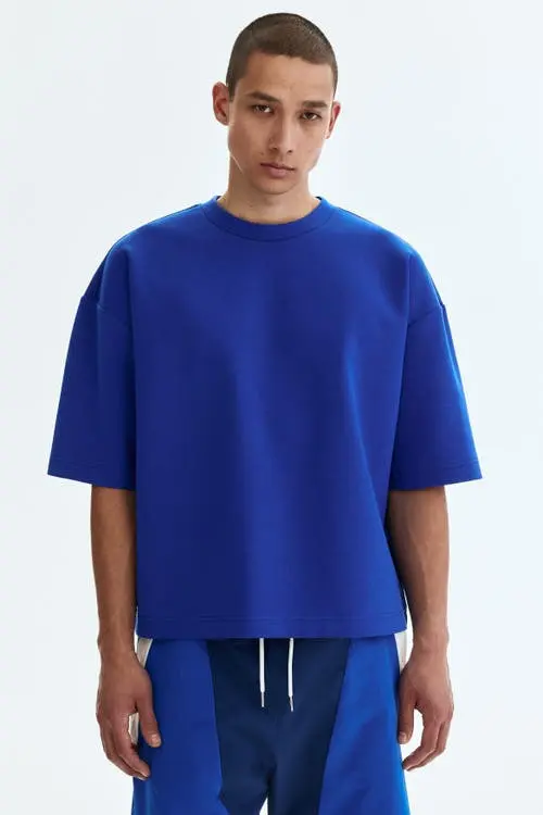 H&M Oversized-fit Scuba Knit T-shirt