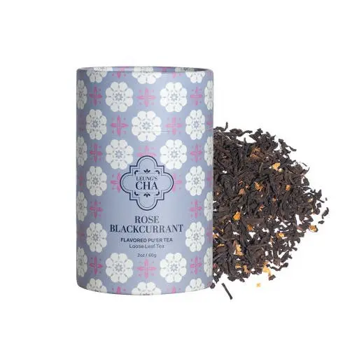 LEUNG'S CHA Rose Blackcurrant Pu'er Tea