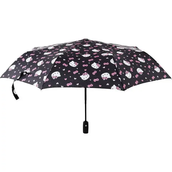 SANRIO HELLO KITTY Hearts And Bows All-over Print Compact Umbrella Officially Licensed Sanrio