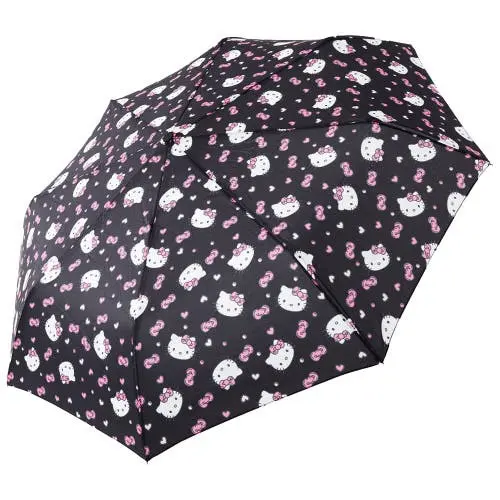 SANRIO HELLO KITTY Hearts And Bows All-over Print Compact Umbrella Officially Licensed Sanrio