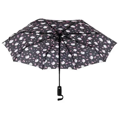 SANRIO HELLO KITTY Hearts And Bows All-over Print Compact Umbrella Officially Licensed Sanrio