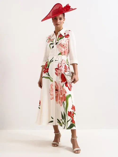 PHASE EIGHT Anabella Shirt Dress - Ivory