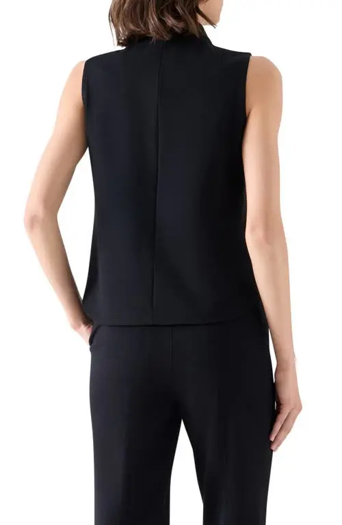 Akris Dice-dot Embellished Mock Neck Jersey Top