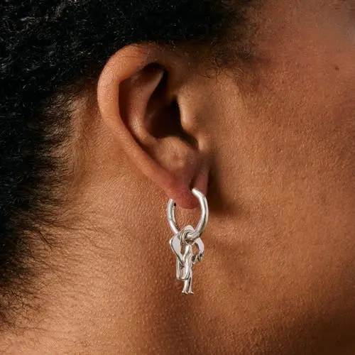 TEN THOUSAND VILLAGES Elisa Sterling Hoop Earrings