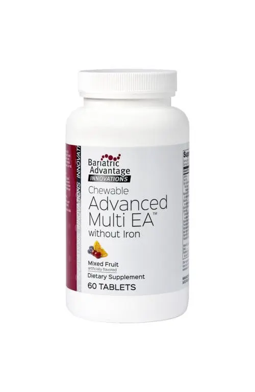 BARIATRIC ADVANTAGE Chewable Advanced Multi Vitamin Without Iron High Potency Daily Multivitamin 60 Count