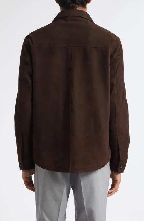 Isaia Suede Overshirt