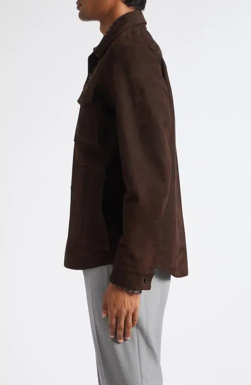 Isaia Suede Overshirt