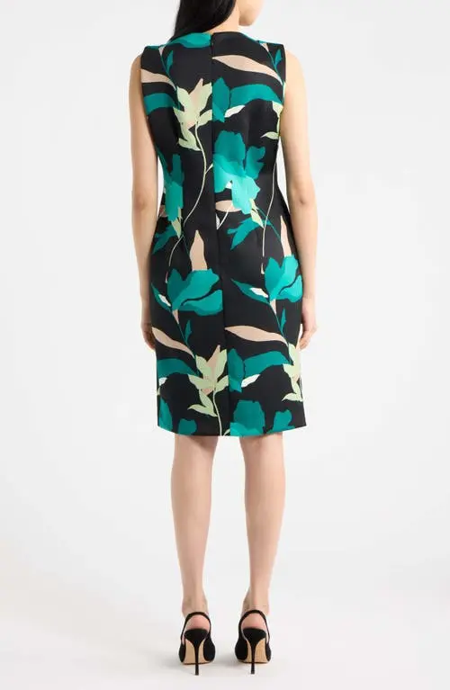 Anne Klein Sleeveless Floral Sheath Dress