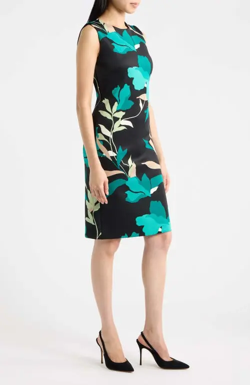 Anne Klein Sleeveless Floral Sheath Dress
