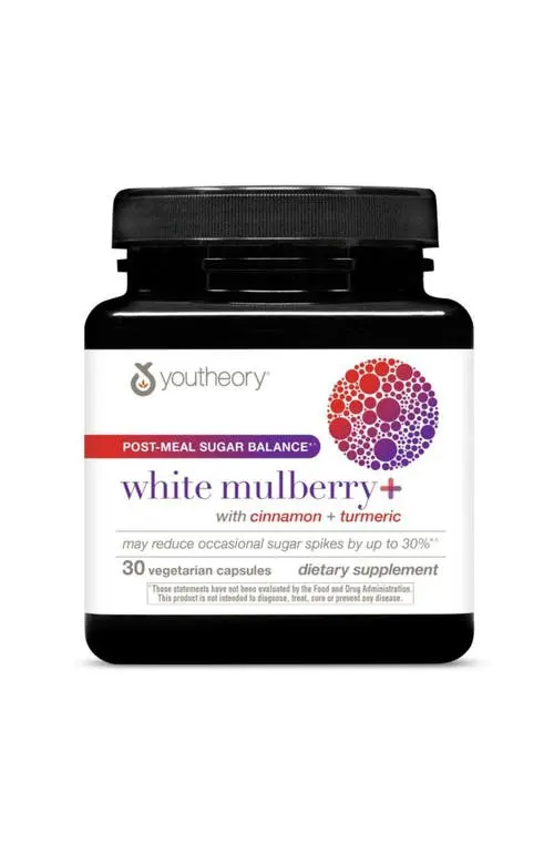YOUTHEORY White Mulberry Post-meal Sugar Balance Supplement - None