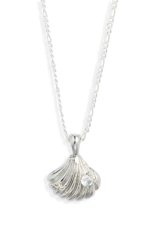 CHILD OF WILD Stonesteps Shell Pendant Necklace - Silver