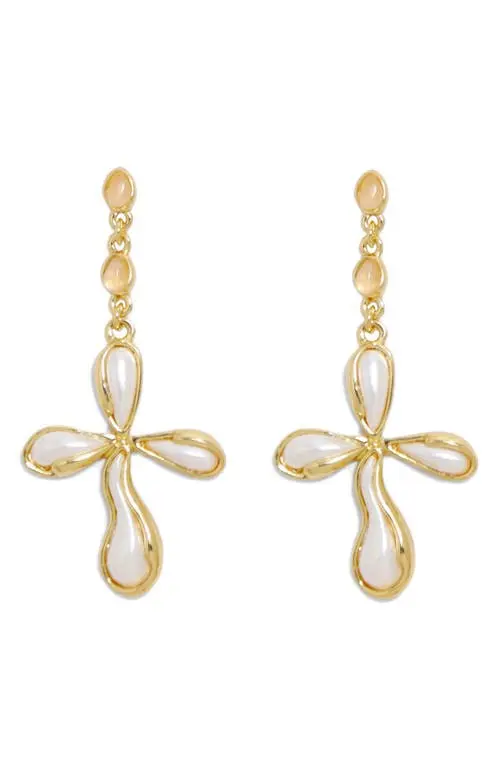 PETIT MOMENTS Amulet Drop Earrings - Gold