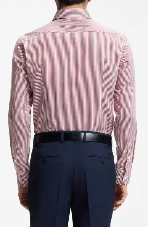 BOSS Hank Slim Fit Stripe Dress Shirt