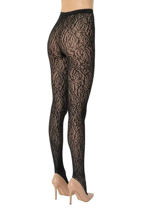 Wolford Rose Lace Tights