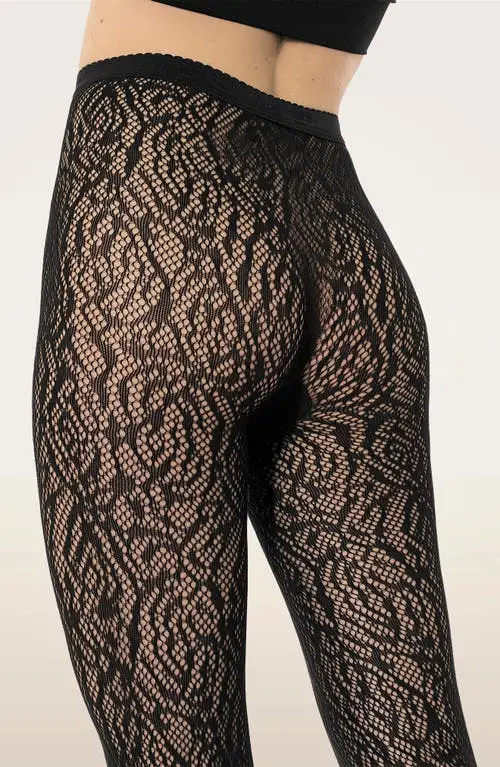 Wolford Rose Lace Tights