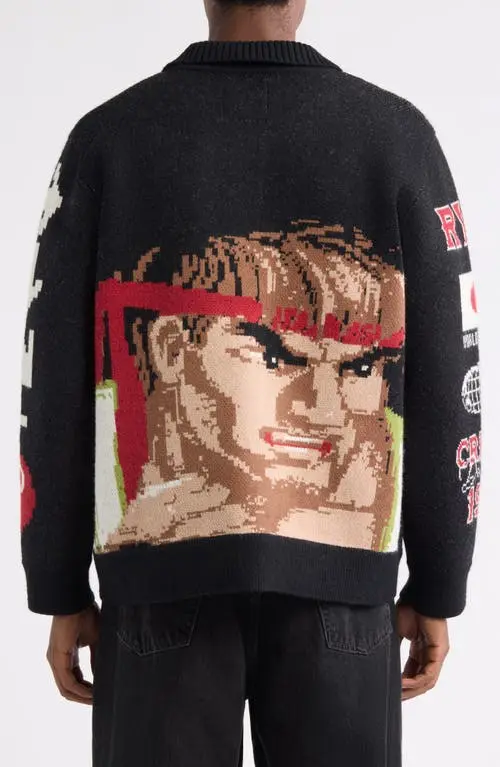 CRIMINAL DAMAGE Street Fighter Ii Ryu Cardigan