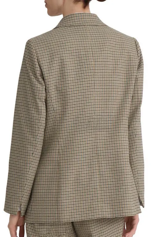 Jones New York Houndstooth Longline Blazer