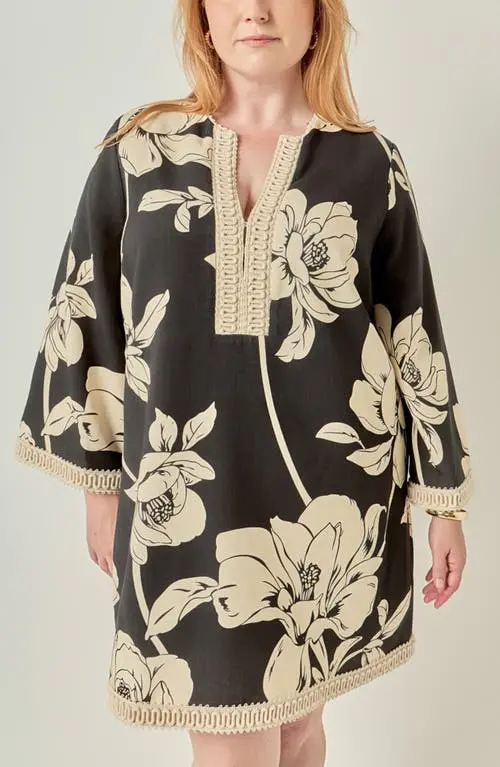 English Factory Floral Cotton Minidress