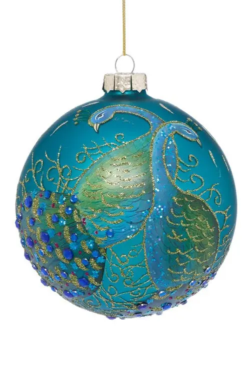MARK ROBERTS Peacock Ball Ornament
