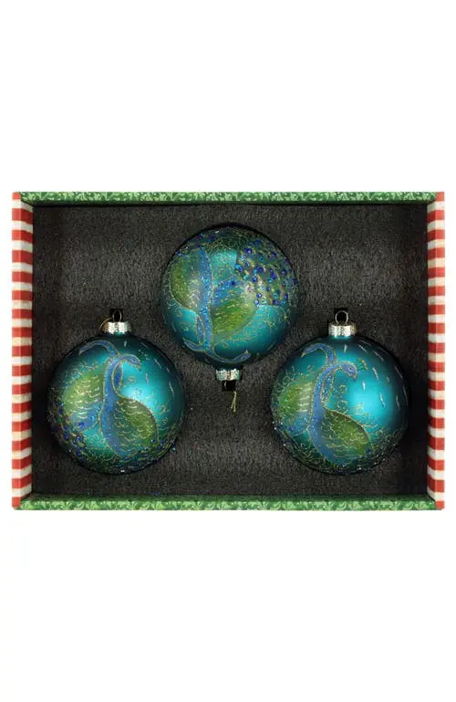 MARK ROBERTS Peacock Ball Ornament
