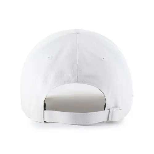 '47 White Houston Astros Foundational Pinch Offside Adjustable Hat