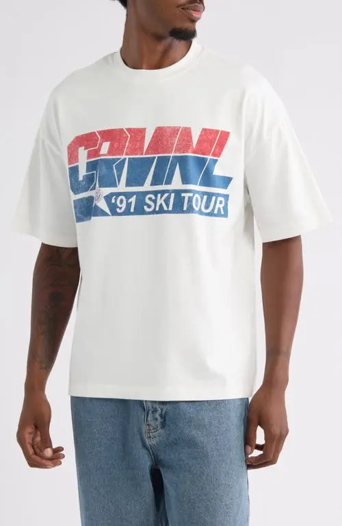 CRIMINAL DAMAGE Ski Tour Graphic T-shirt