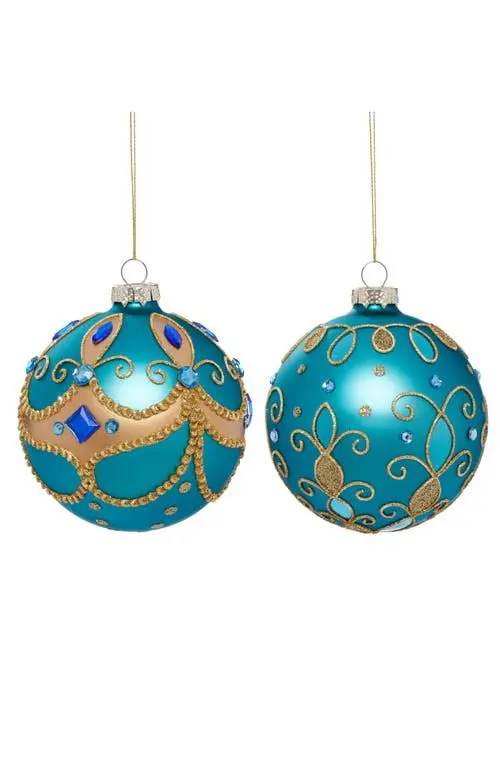 MARK ROBERTS Gold Swirl Drop Ornament