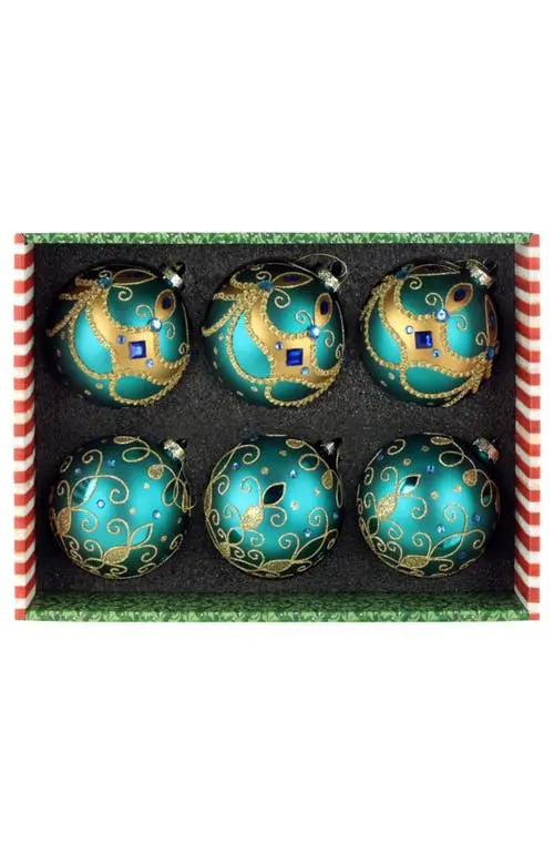 MARK ROBERTS Gold Swirl Drop Ornament
