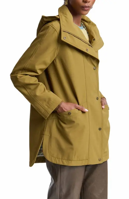 Avec Les Filles Funnel Neck Hood Rain Jacket