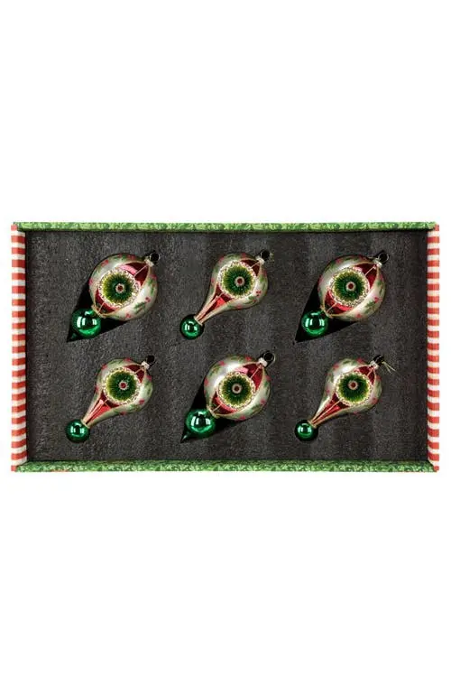 MARK ROBERTS Holly Reflector Drop Ornament