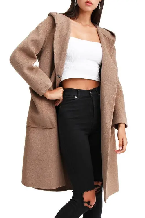BELLE & BLOOM Walk This Way Wool Blend Oversized C