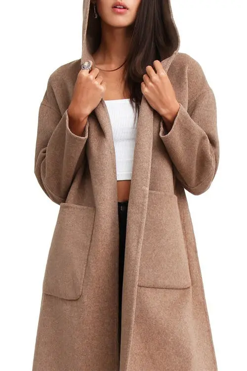 BELLE & BLOOM Walk This Way Wool Blend Oversized C
