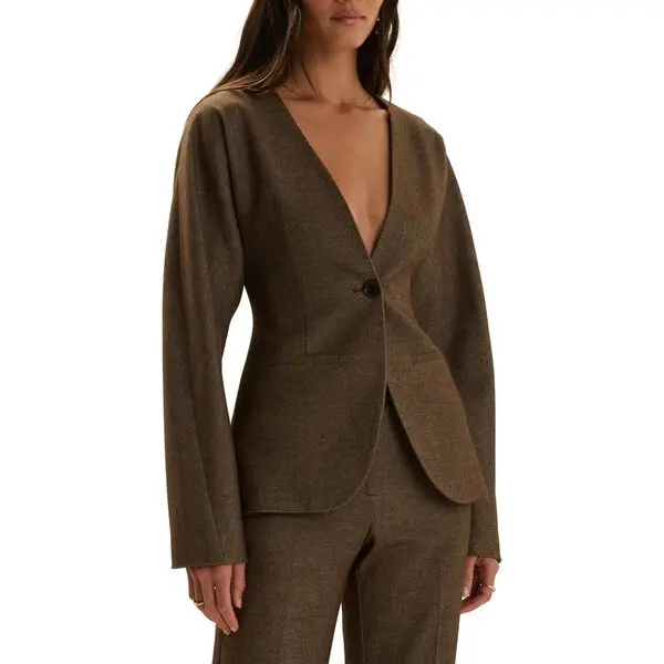 FAVORITE DAUGHTER The Power Move Blazer - Espresso