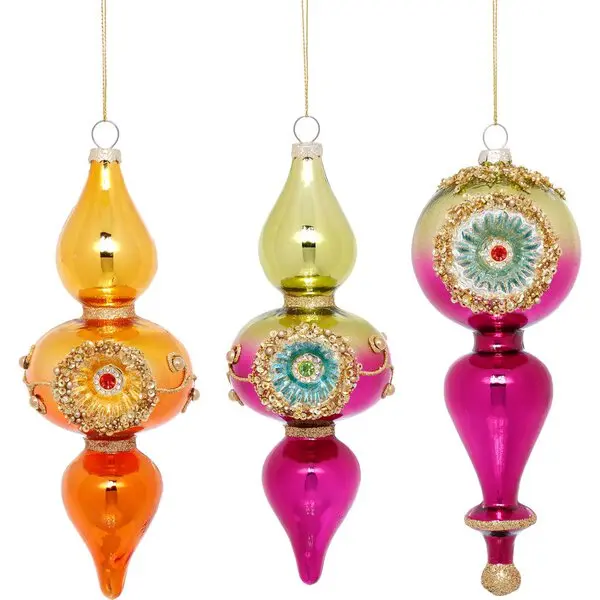 MARK ROBERTS Double Finial Drop Ornament