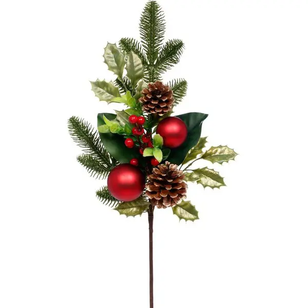 MARK ROBERTS Pinecone Berry Spray - Red