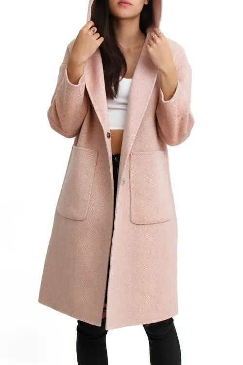 BELLE & BLOOM Walk This Way Wool Blend Oversized Coat