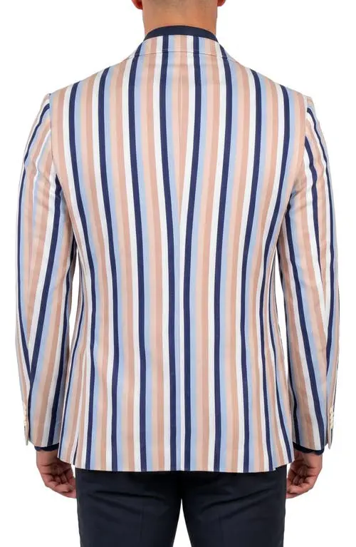 MACEOO Socrate Striped Double Breasted Sport Coat