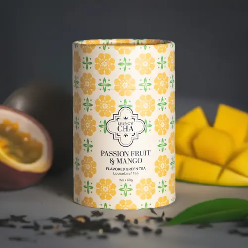 LEUNG'S CHA Passion Fruit Mango Green Tea