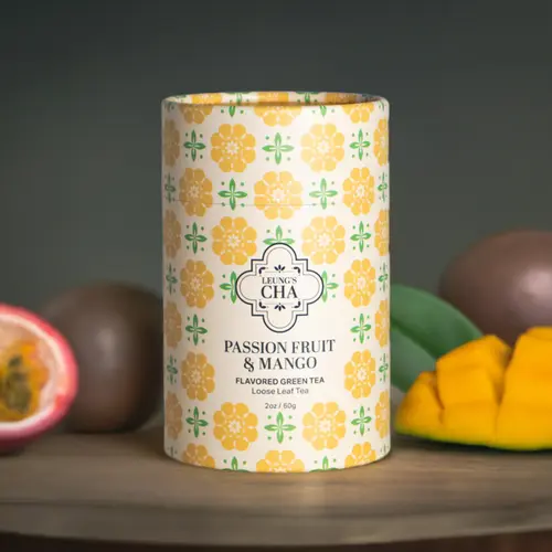 LEUNG'S CHA Passion Fruit Mango Green Tea