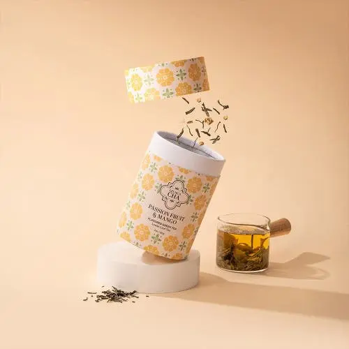 LEUNG'S CHA Passion Fruit Mango Green Tea