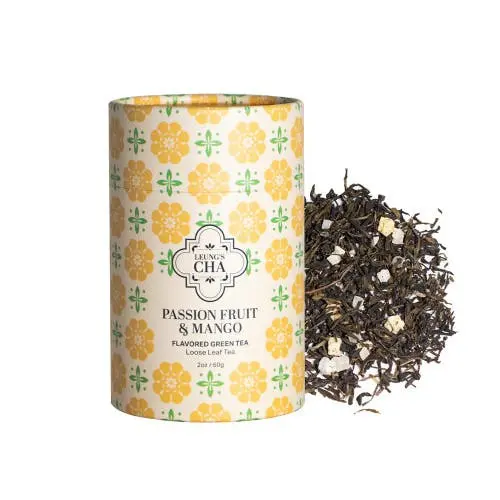 LEUNG'S CHA Passion Fruit Mango Green Tea