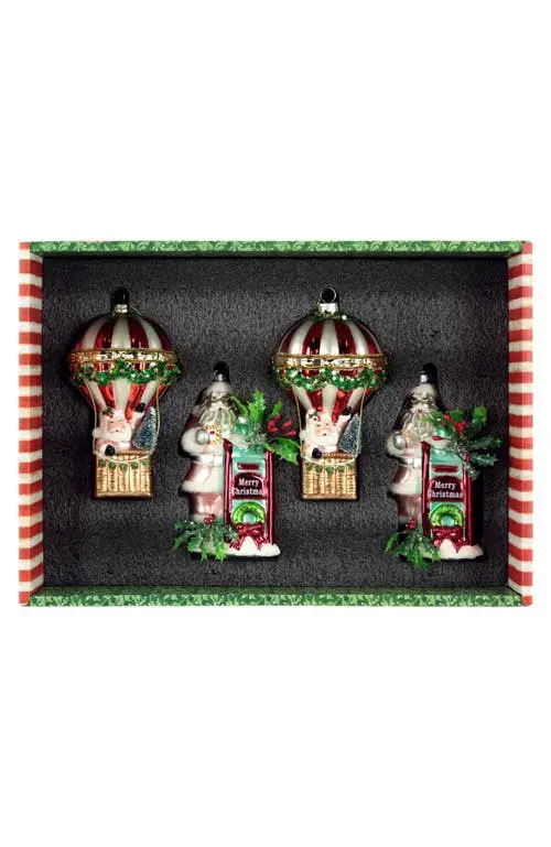 MARK ROBERTS Travelling Santa Ornament