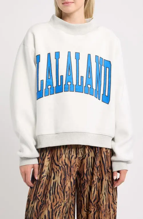 DRESSED IN LALA Whale Yeah Reversible Graphic Boxy Sweatshirt