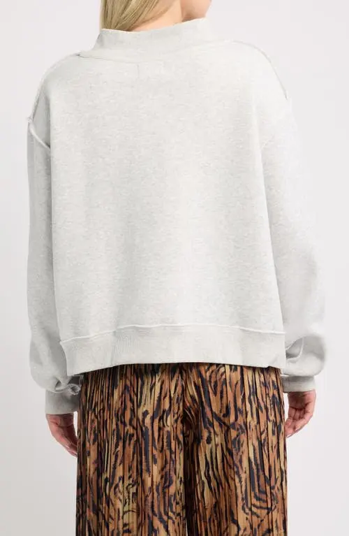 DRESSED IN LALA Whale Yeah Reversible Graphic Boxy Sweatshirt