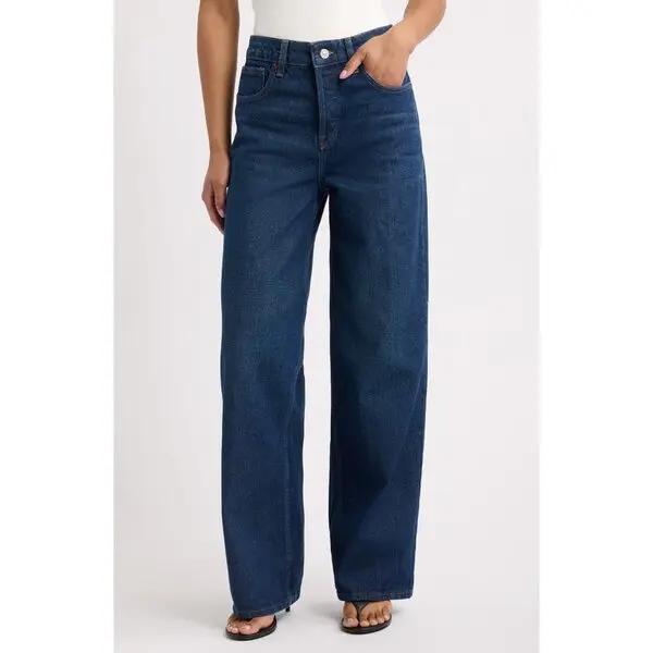 Good American Vintage Wide Leg High Waist Jeans - Indigo1329