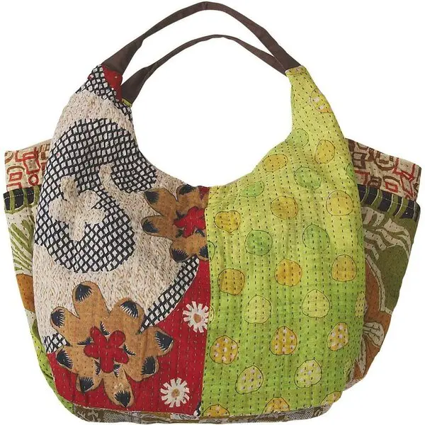 TEN THOUSAND VILLAGES Sari Shop Slouchy Bag - Multi
