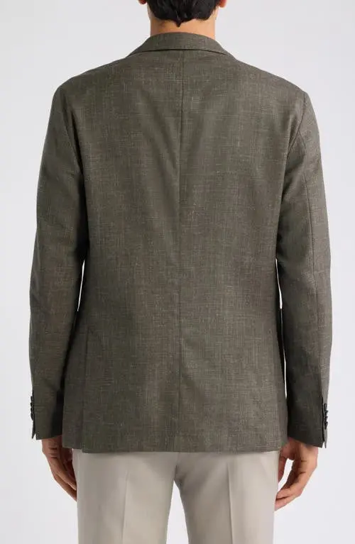 BOSS Hanry Wool & Linen Sport Coat - Medium Green