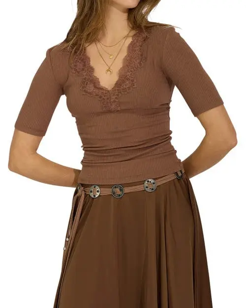 BELLE & BLOOM Dusk To Dawn Belt - Brown